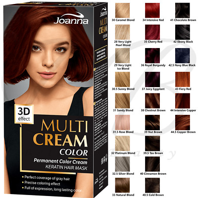 JOANNA Multi Cream Permanent Color Cream Long Lasting Hair Dye *24 ...