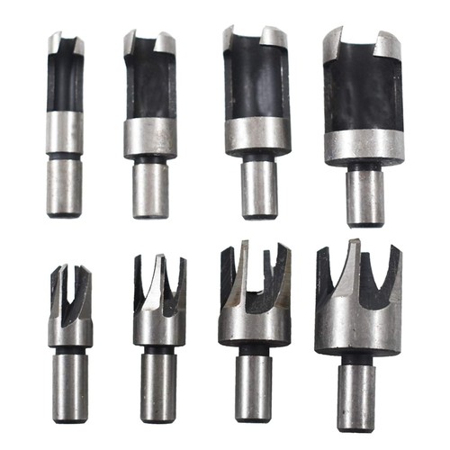 8-Pack Wood Hole Plug Cutter Set, High Carbon Steel Cutting Tools Cork ...