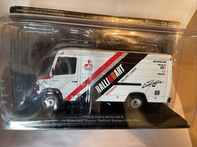 1/43 MERCEDES BENZ 609D MITSUBISHI RALLIART SERVICE ASSISTANCE VAN ...