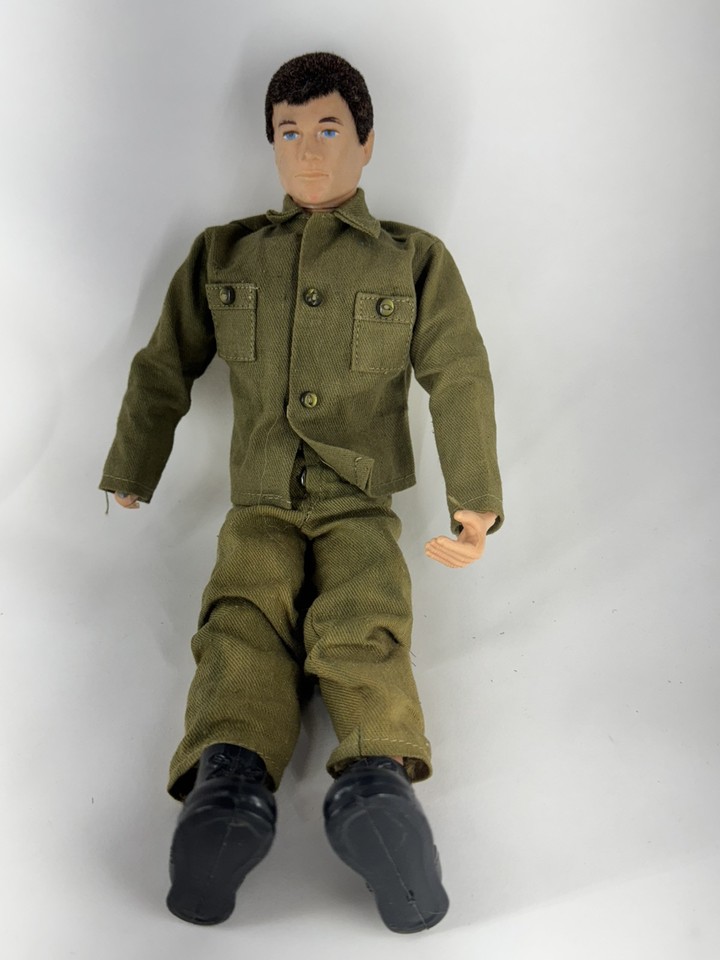 Vintage 1964 GI Joe Man Of Action Figure Face Scar Brown Hair 12 Inch ...