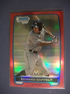 EDWARD SAPPELT 2012 Bowman Chrome Draft Red Refractor #BDPP158 RC ...