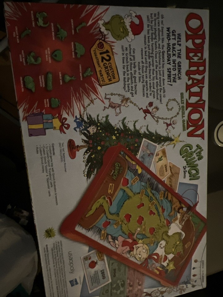 Operation: The Grinch Board Game | Classic Dr. Seuss Art & Custom ...