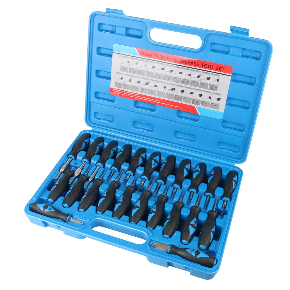 23pcs Car Terminal Removal Kit Electrical Wire Crimp Connector Pin ...