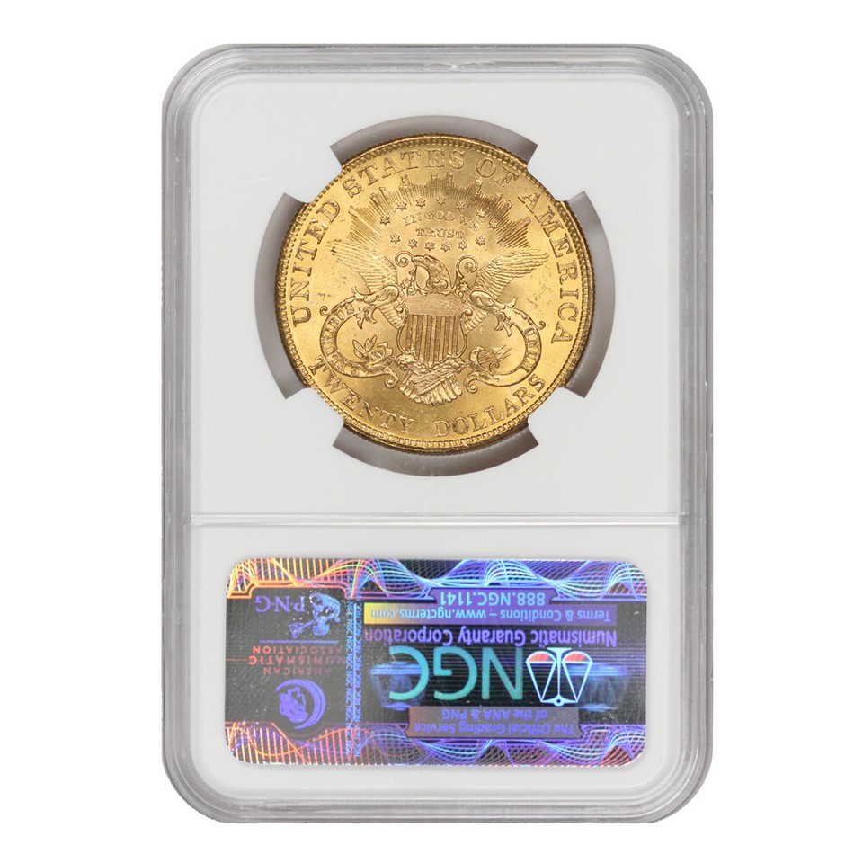 1904 $20 Gold Liberty NGC MS63 Depression "3 Bag" Hoard choice Double ...
