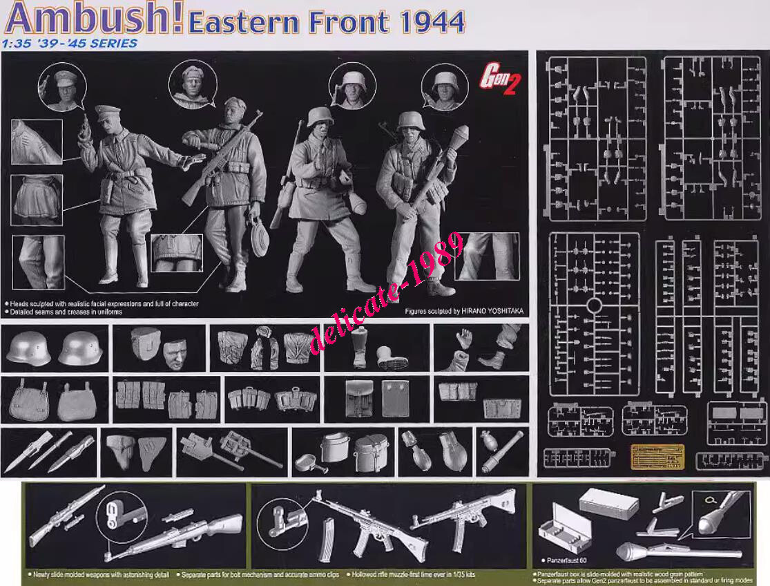 DRAGON 6333 1/35 scale Ambush (Eastern Front 1944) Plastic model kit ...