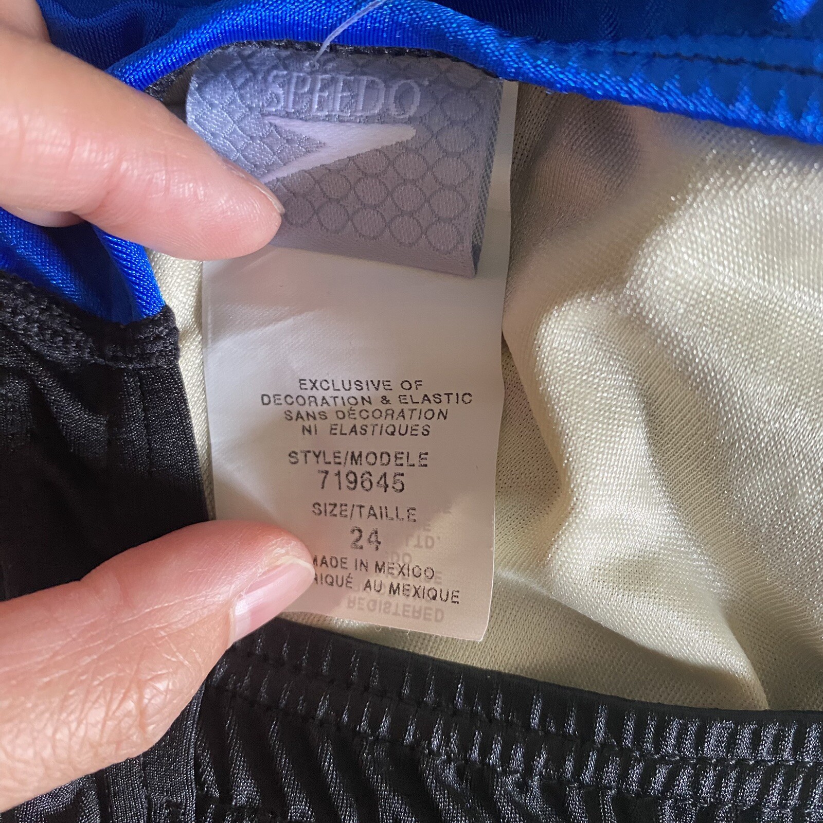 Speedo Quantum Splice Lycra Blue High Cut One Piece Racing Swimsuit ...