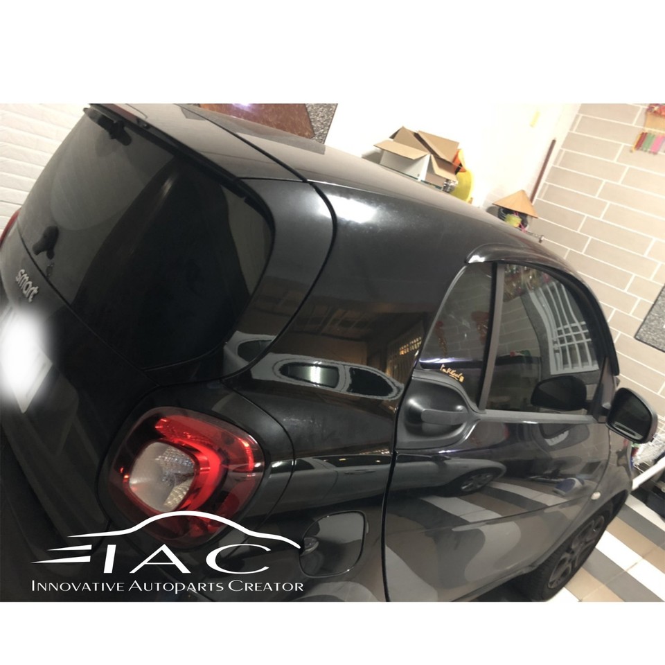 For Smart Fortwo 14-20 C453 Window Visor Vent Sun Shade Rain Guard Door ...