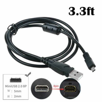 Fite ON USB Cable Cord for HP CAMERA Photosmart PW 550/t PW550 PW-460/t ...