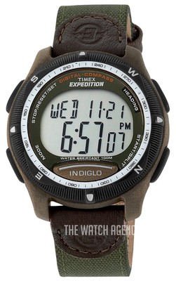 TIMEX EXPEDITION DIGITAL COMPASS INDIGLO T41261 ALARM MEN'S WATCH ...