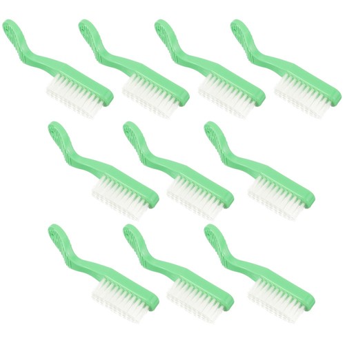 10 Pcs Large Brush Head Toothbrush Travel Prison Use 3 Sided Adult for ...