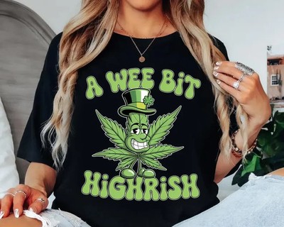 A Wee Bit Highrish St Patrick's Day Funny Irish Unisex T-Shirt Party ...