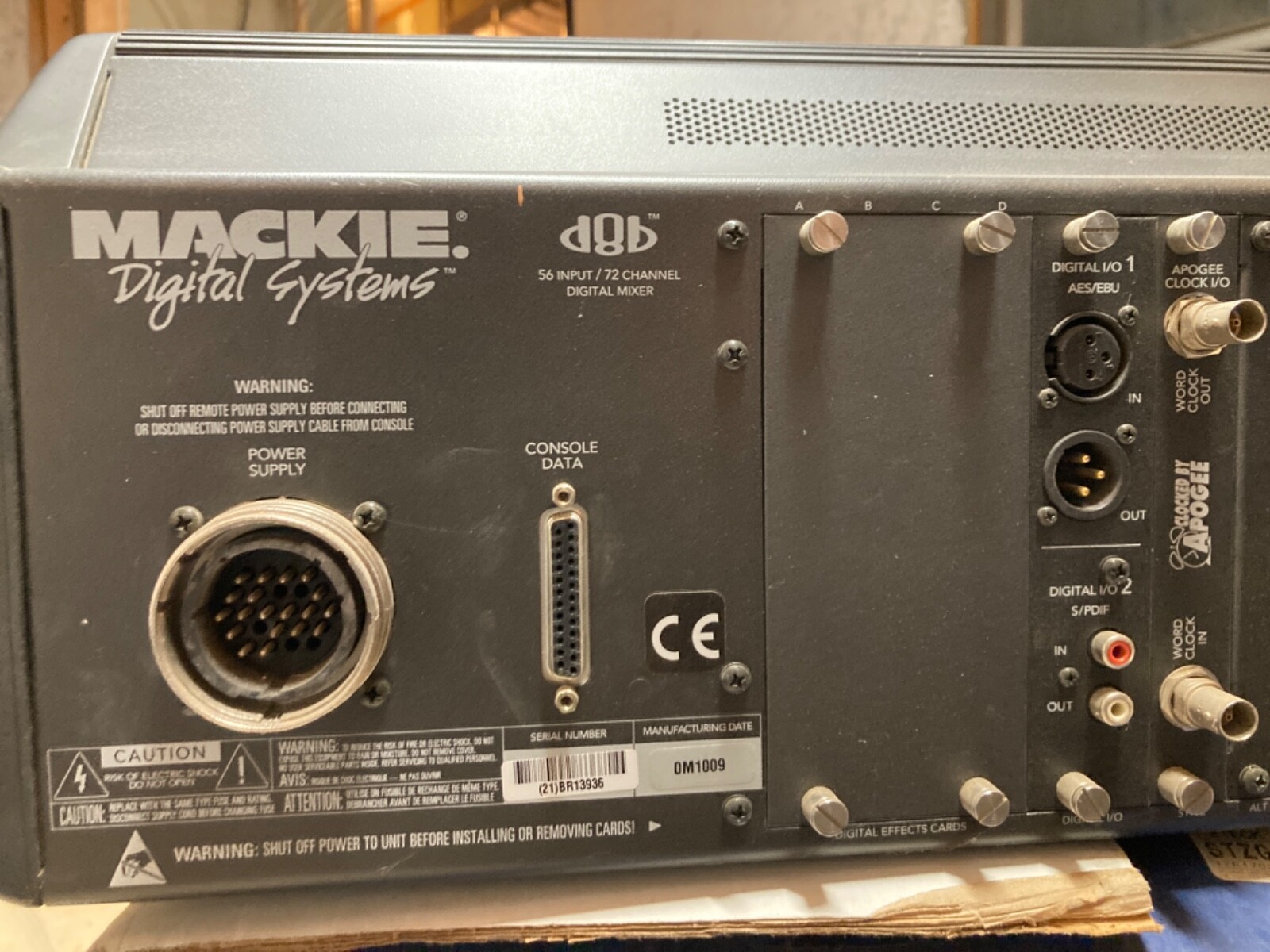 Mackie D8B Digital 8-Bus Pro Mixer Recording Console & Power Supply. | eBay