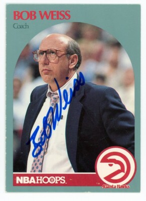 Bob Weiss-Signed 1990 NBA Hoops #305 Trading Card (Hawks) | eBay
