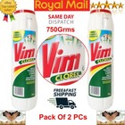 750Grms Vim Cloerx Classic Scourer Extra Whitening Powder Removes Stain ...