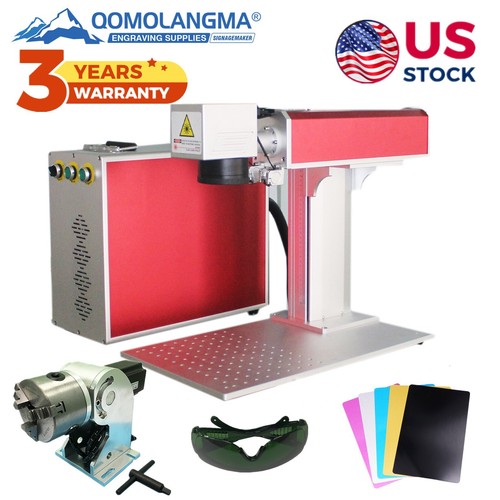 60W MOPA Fiber Laser Marking Machine for Metal Color Marking, with ...