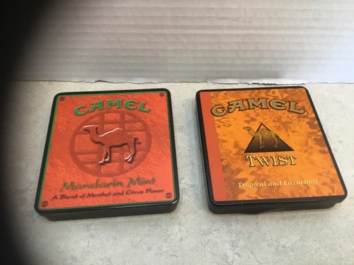 Camel Twist & Mandarin Mint Cigarette Advertising Tins (2) | eBay
