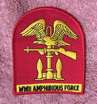 US Navy WW II Amphibious Force Patch - United States Military Eagle and ...