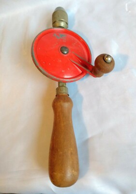 Vintage Egg Beater Style Red Hand Drill ~ Made in USA | eBay