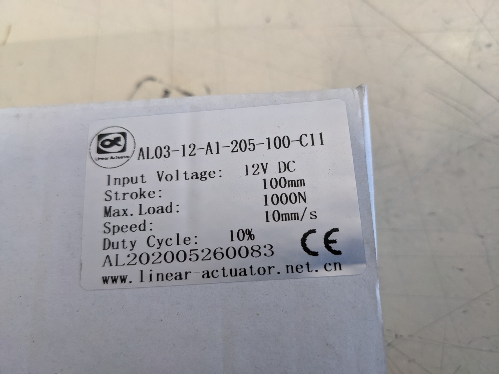 Linear actuator AL03-12-A1-205-100-C11 for sale online | eBay