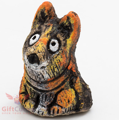 Clay Grog figurine German Shepherd dog souvenir handmade handpainted | eBay