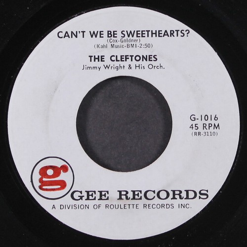 CLEFTONES: can't we be sweethearts / neki-hokey GEE 7" Single 45 RPM | eBay