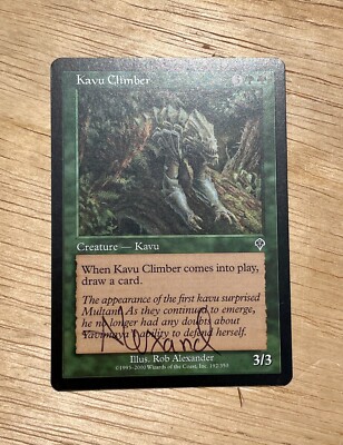 VTG 2000 MTG Magic The Gathering Kavu Climber Creature Card 192/350 ...