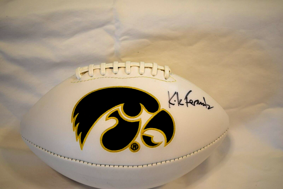 KIRK FERENTZ IOWA HAWKEYES SIGNED LOGO FOOTBALL W/COA | eBay