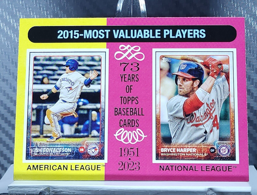 Josh Donaldson, Bryce Harper 2024 Topps Heritage 2015 MOST VALUABLE ...