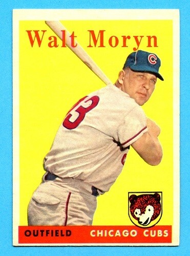 1958 TOPPS # 122 WALT MORYN CHICAGO CUBS EXMT FREE SHIPPING | eBay