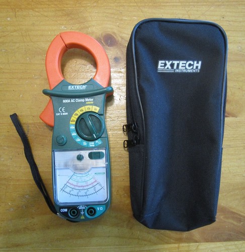 EXTECH AM600 ANALOG MULTI-METER VOLTS OHMS CLAMP-ON AMPS | eBay