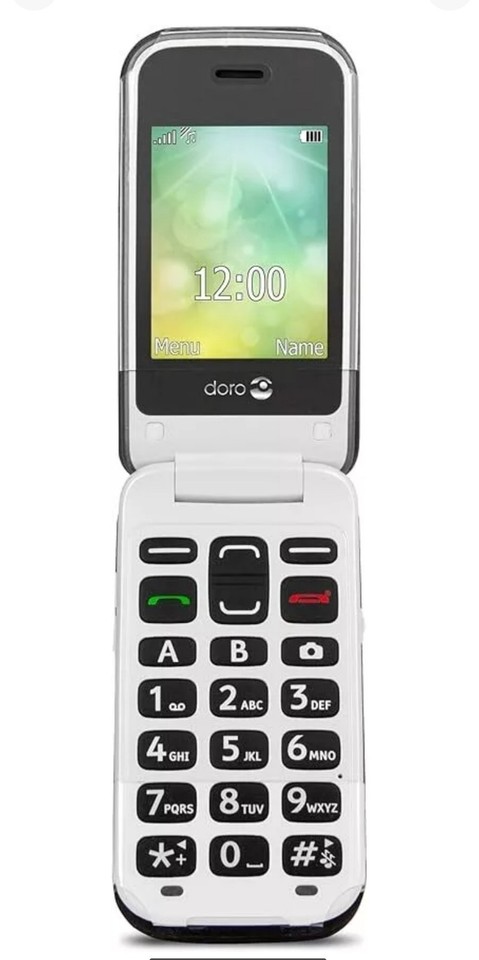 Doro 2424 Dual SIM Unlocked Basic Mobile Phone Black Senior design ...