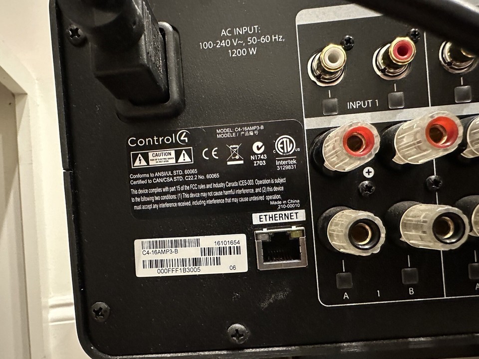 Control4 C4-16AMP3-B Multi-Room 16 Channel Digital Audio Amplifier | eBay