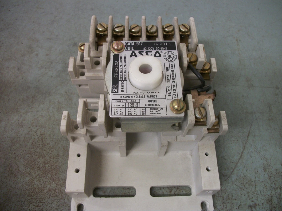 Asco 6 Pole Lighting Contactor | Shelly Lighting