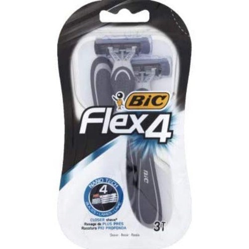 BIC Flex 4 Razors - 1 Pack with 3 Blades | eBay