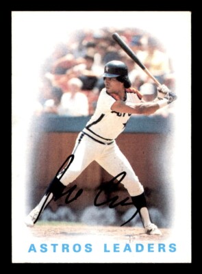 1986 Topps Baseball #186 Astros Leaders (Jose Cruz) Autograph (No COA ...