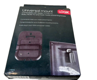 LOGIK Universal Media Streaming Box Mount NOW TV, Fire TV, Roku , Apple ...