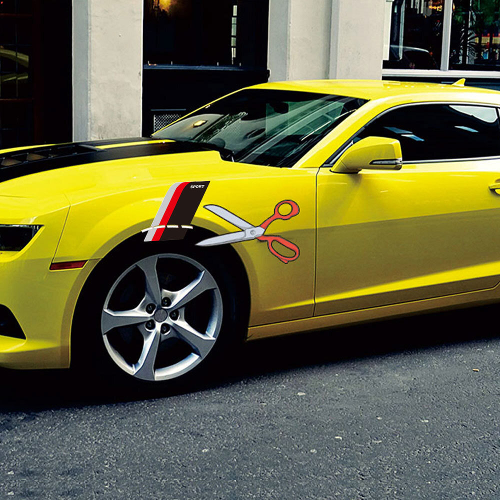 Universal Stickers Accessories Sport Side Car Door Fender Sticker ...