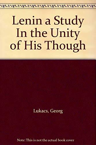 Lenin: A Study on the Unity of His Th..., Lukács, Georg | eBay