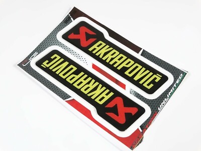Pair of Akrapovic Vinyl Sticker Decal For Car Bike Exhaust | eBay