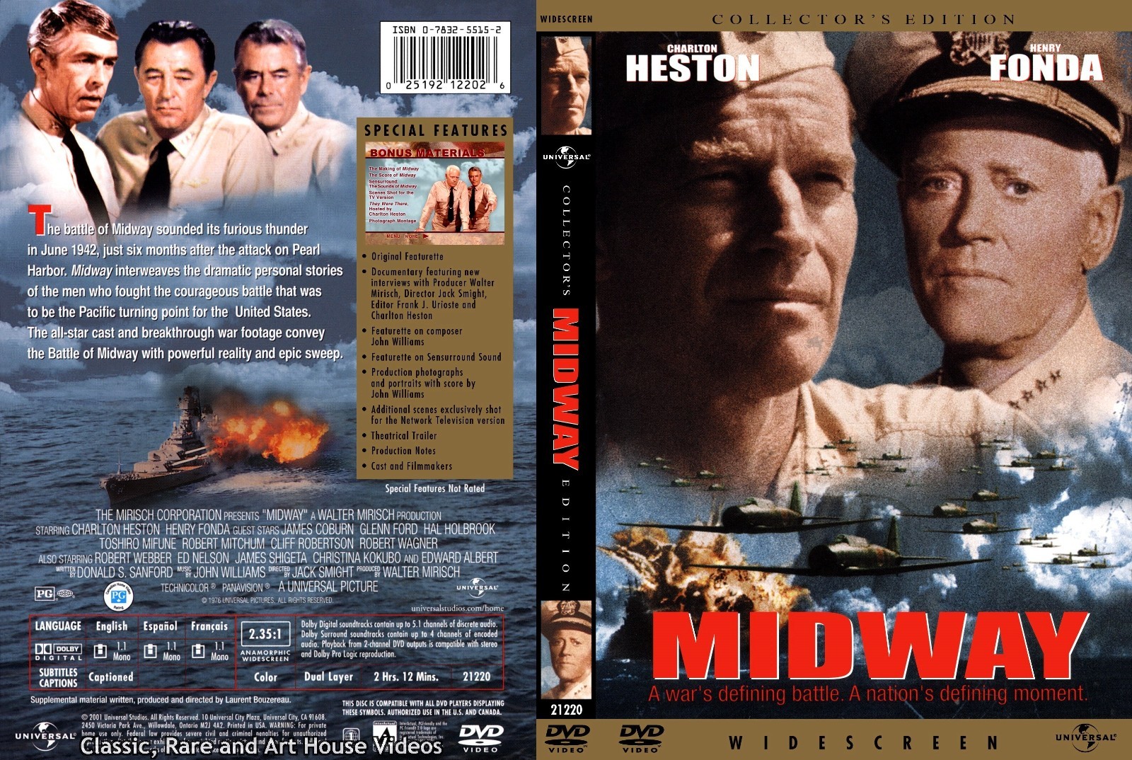 Midway ~ DVD ~ Charlton Heston, Henry Fonda (1976) | eBay