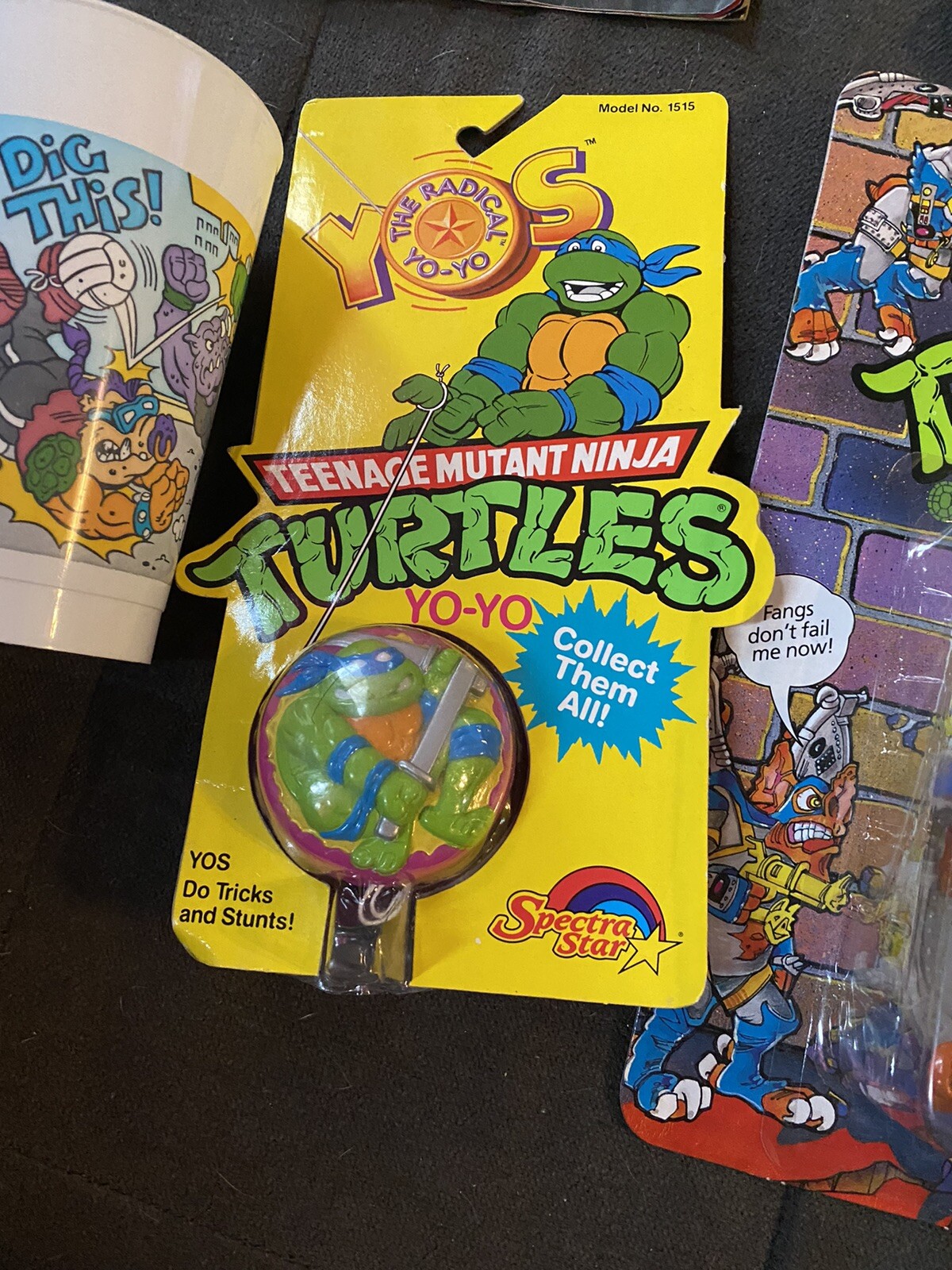 NIP VTG 1992 TEENAGE MUTANT NINJA TURTLES Leonardo yoyo Mirage/Avon NOS ...