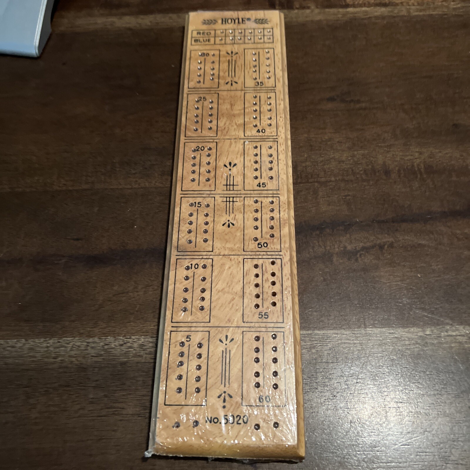 Hoyle Cribbage Wood Board No. 5020 Card Game Vintage with 5 Pegs New | eBay