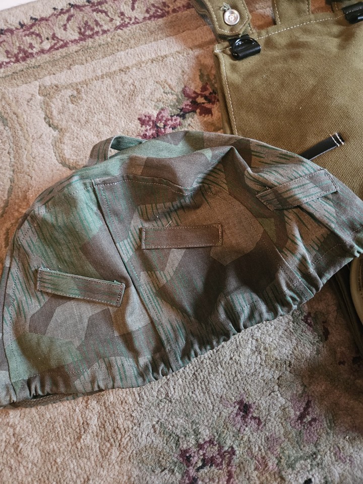 Ww2 German Field Gear Lot, Breadbag, Helmet Cover, Y Straps, And ...