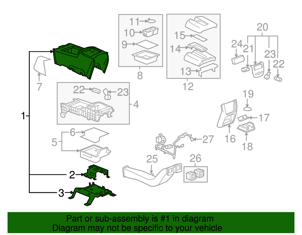 Genuine GM Light Cashmere Front Floor Compartment 22889189 | eBay