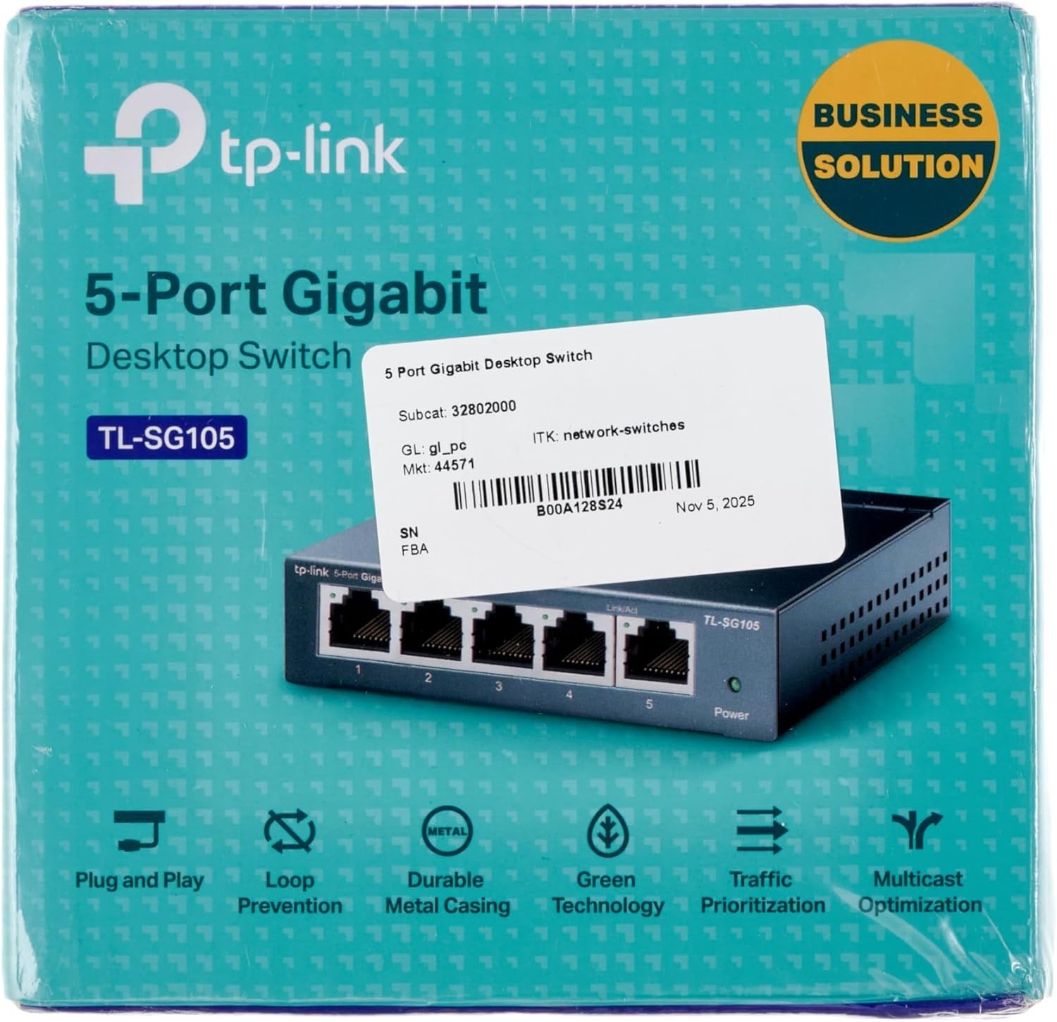 TP-Link TL-SG105, 5 Port Gigabit Unmanaged Ethernet Switch, Network Hub, Etherne | eBay