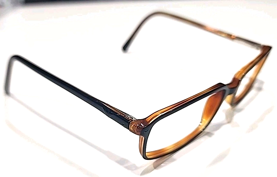 Emporio Armani 647 399 Black Brown Rectangle Eyeglasses 50-17 135 Italy ...