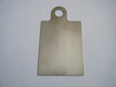 STAINLESS STEEL MOTORCYCLE INSPECTION STICKER PLATE(2 5/16" X 3 1/16 ...