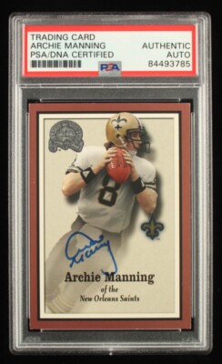Archie Manning Signed 2000 Greats of the Game #72 (PSA) - A | eBay
