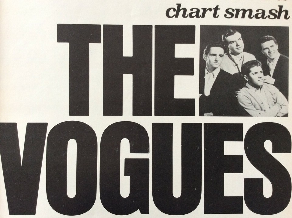 Rare Original VTG 1968 The Vogues Reprise Record Poster Style Music Ad ...