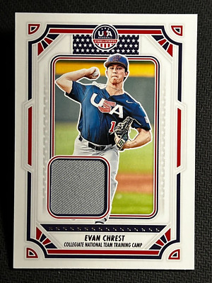 2024 Panini USA Stars & Stripes PROSPECT ROOKIE JERSEY Evan Chrest ...